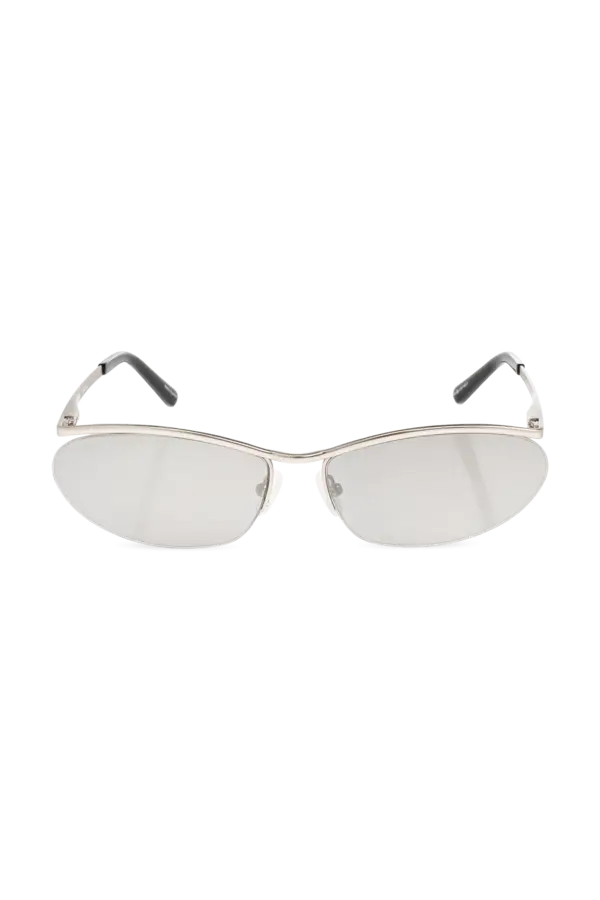 Attico Linda Farrow X Metal Cat Eye Sunglasses - Silver