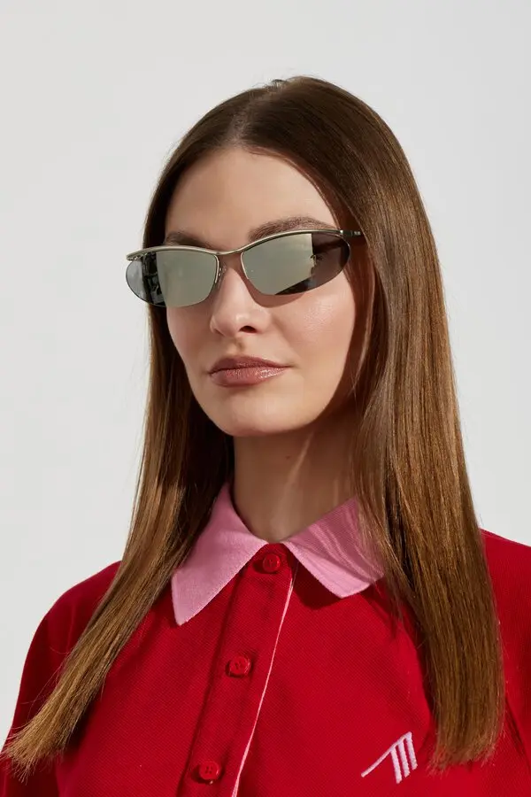 Attico Linda Farrow X Metal Cat Eye Sunglasses