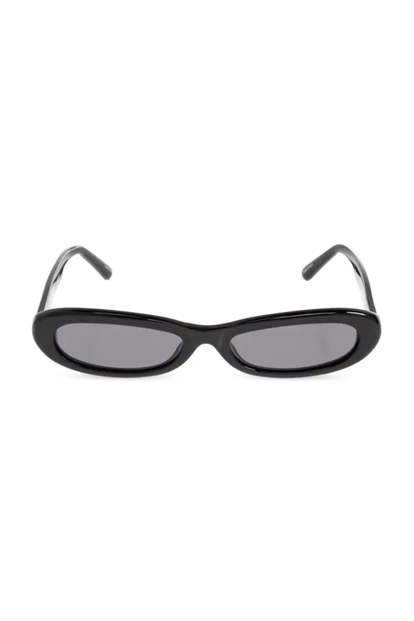 Attico Linda Farrow X Oval Sunglasses - Black