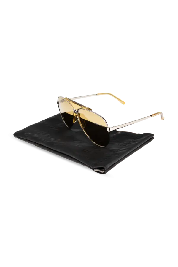 Attico X Linda Farrow Aviator Sunglasses - Silver