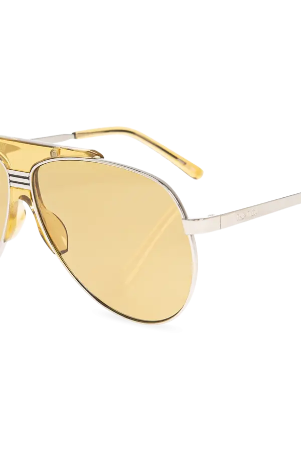 Attico X Linda Farrow Aviator Sunglasses - Silver