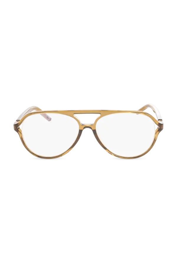 Jacquemus Aviator Prescription Glasses - Beige