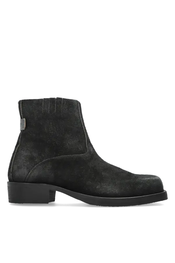 ALLSAINTS Orla Suede Square Toe Ankle Boots