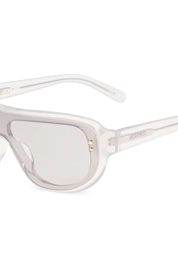 Jacquemus Geometric Visor Style Sunglasses - Light Blue