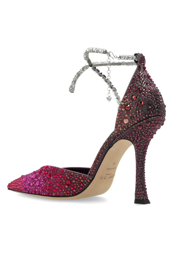 JIMMY CHOO Stevie 100 Embellished Stiletto Pumps - Purple