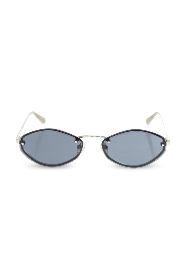 Jacquemus Oval Rimless Sunglasses - Silver