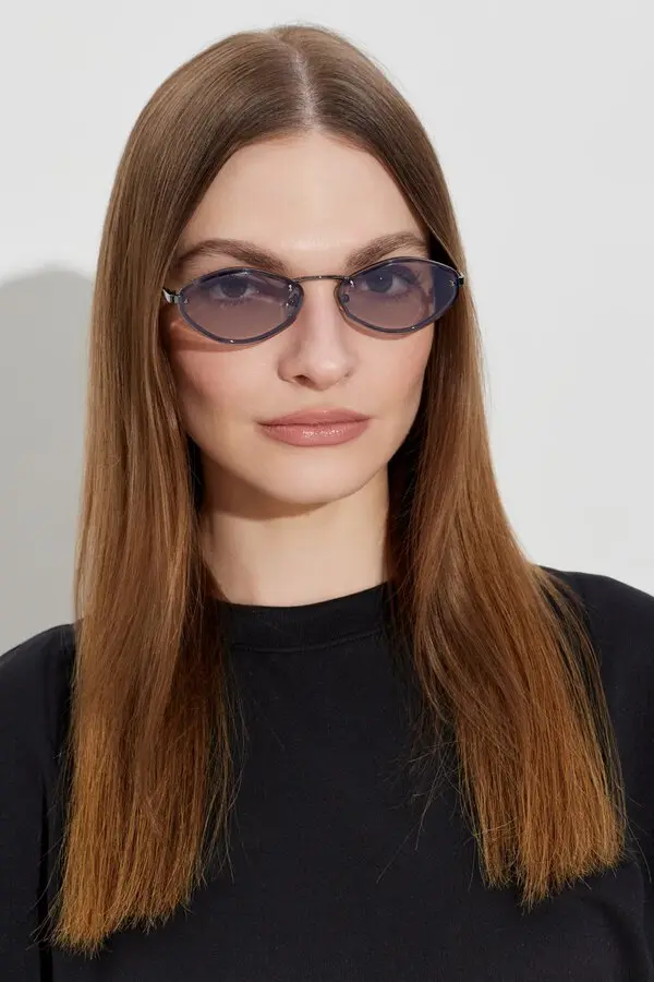 Jacquemus Oval-shaped Sunglasses With Minimalist Steel Frames