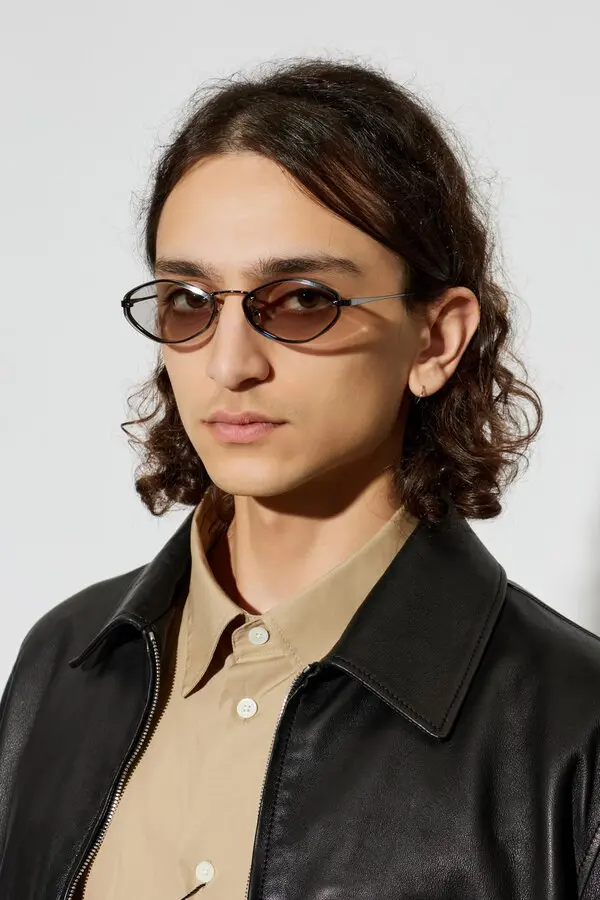 Jacquemus Oval-shaped Sunglasses With Minimalist Steel Frames