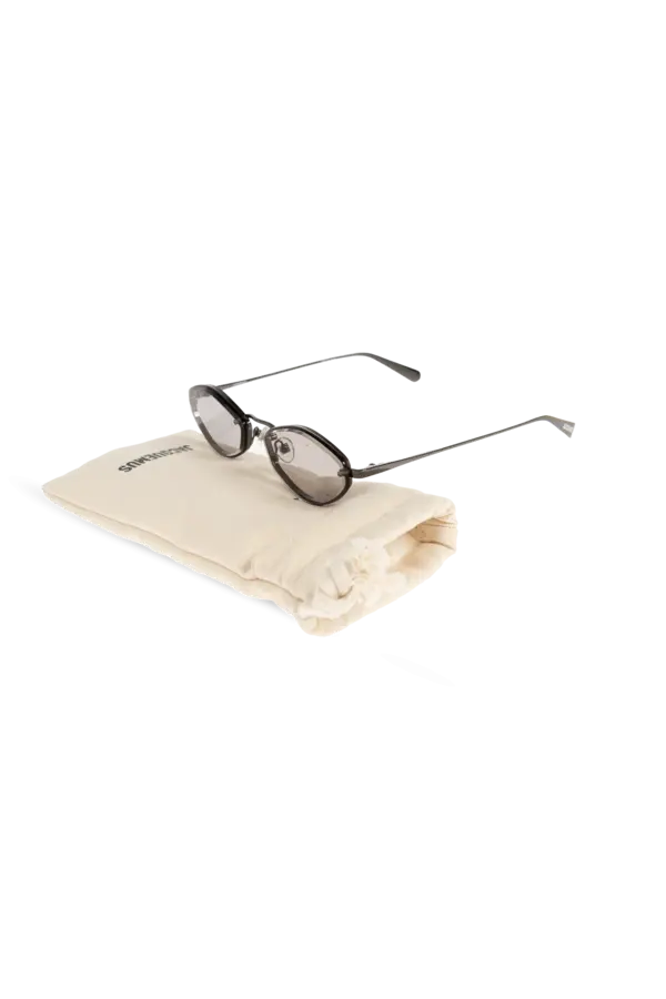 Jacquemus Oval-shaped Sunglasses With Minimalist Steel Frames