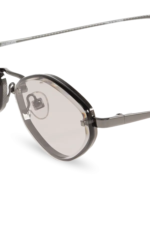 Jacquemus Oval-shaped Sunglasses With Minimalist Steel Frames