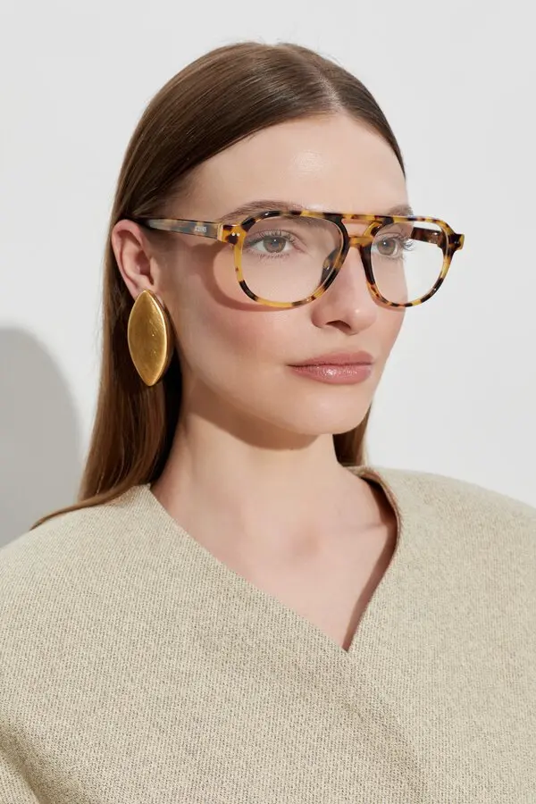 Jacquemus Tortoiseshell Aviator Eyeglasses