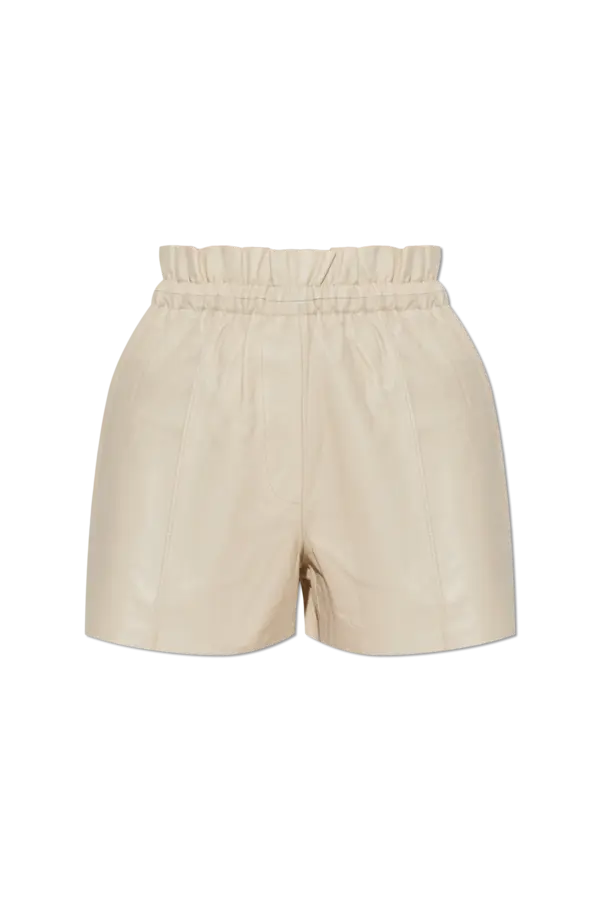 ALLSAINTS Fran Lambskin Leather Shorts