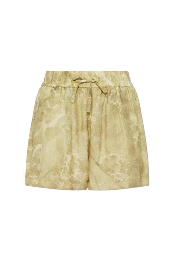 ALLSAINTS Isla Shorts With Psychedelic Print - Green