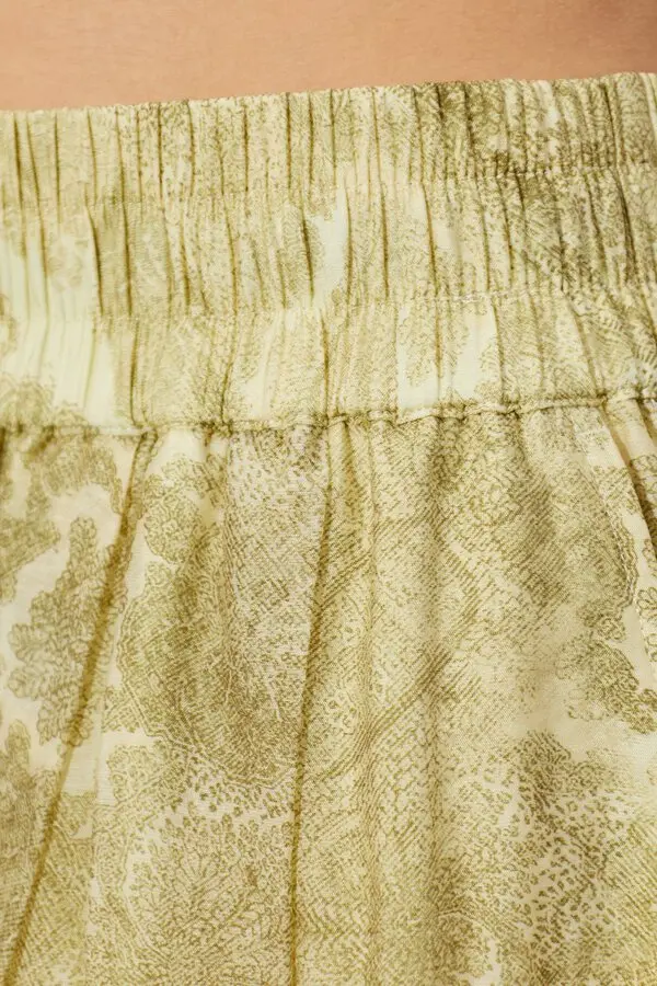 ALLSAINTS Isla Shorts With Psychedelic Print - Green