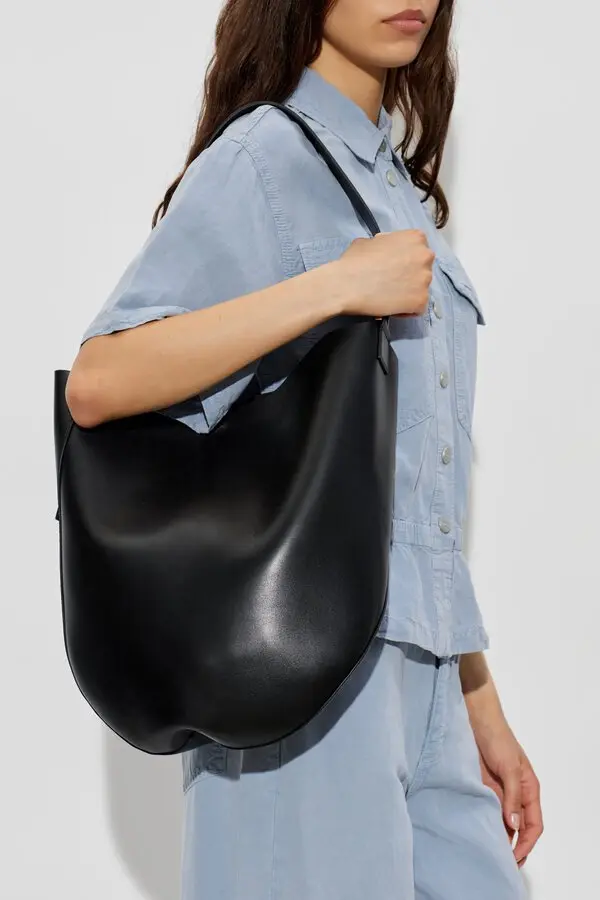 ALLSAINTS Luna Leather Shoulder Bag - Black