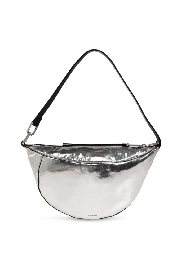 ALLSAINTS Luna Bag In Lamb Leather - Silver
