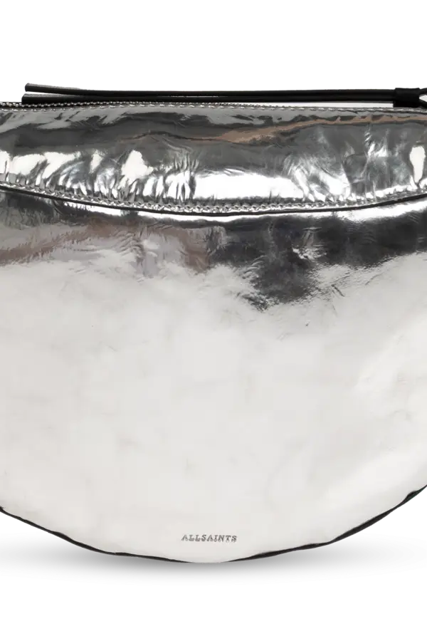 ALLSAINTS Luna Bag In Lamb Leather - Silver