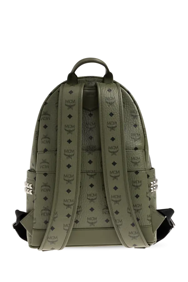 Mcm Stark Monogrammed Backpack