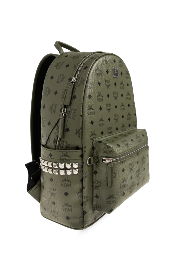 Mcm Stark Monogrammed Backpack