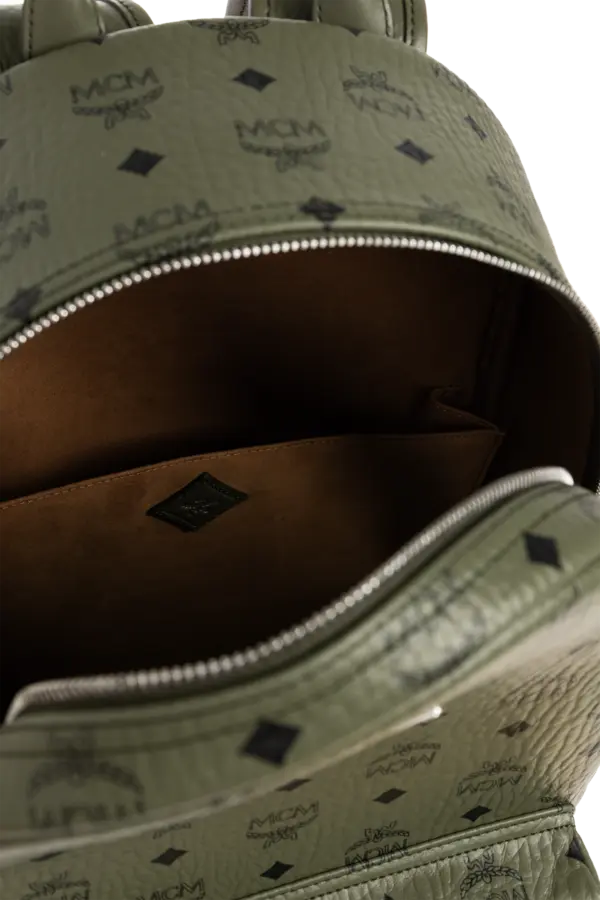 Mcm Stark Monogrammed Backpack