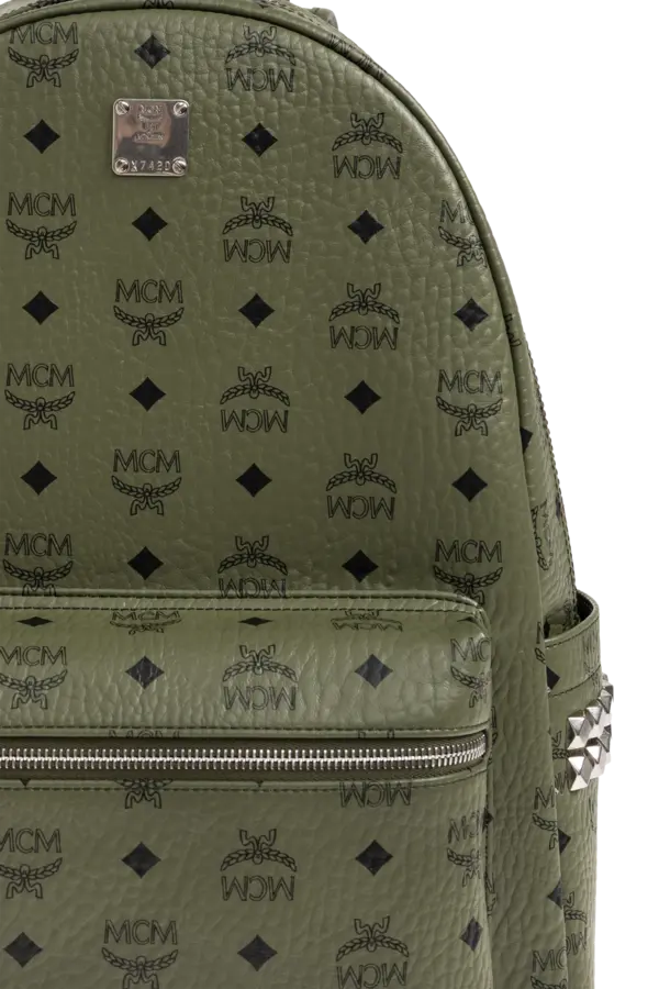 Mcm Stark Monogrammed Backpack