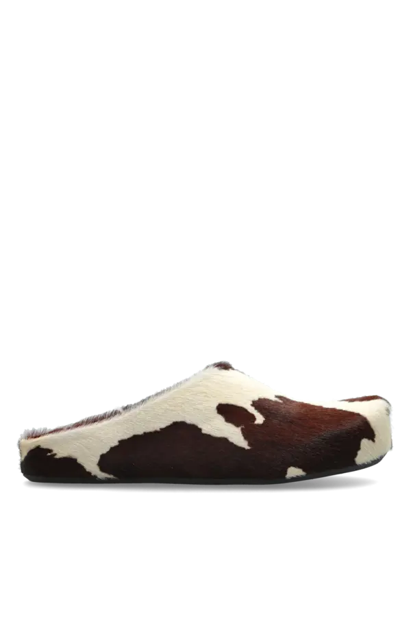 Marni Animal Print Fur Mule