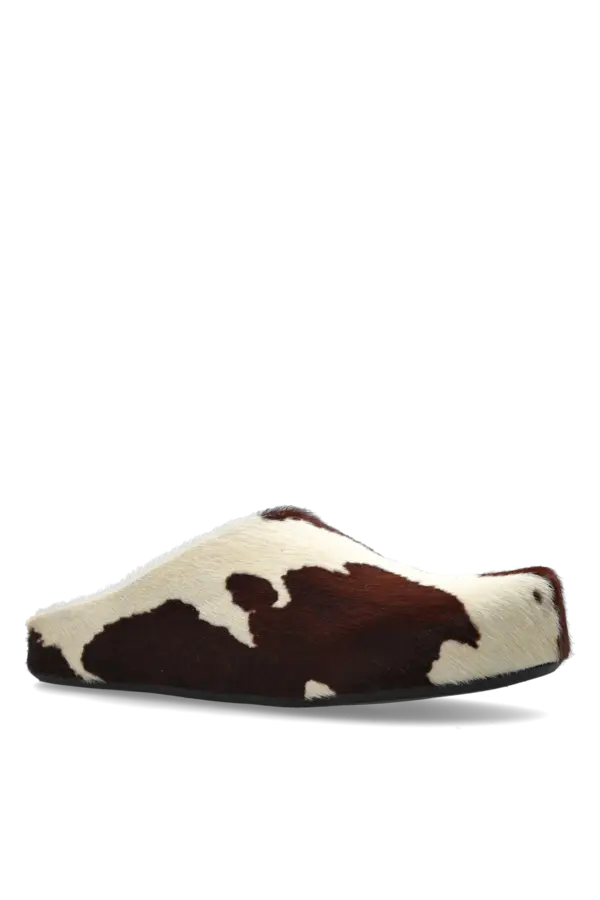 Marni Animal Print Fur Mule