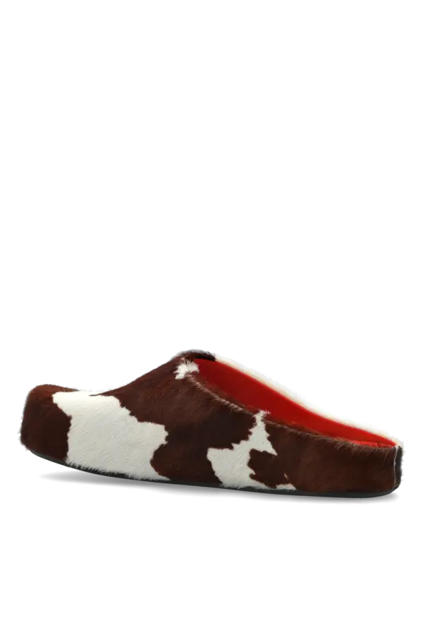 Marni Animal Print Fur Mule