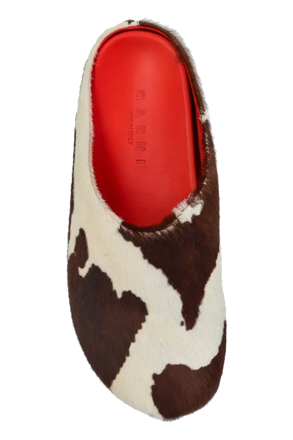 Marni Animal Print Fur Mule