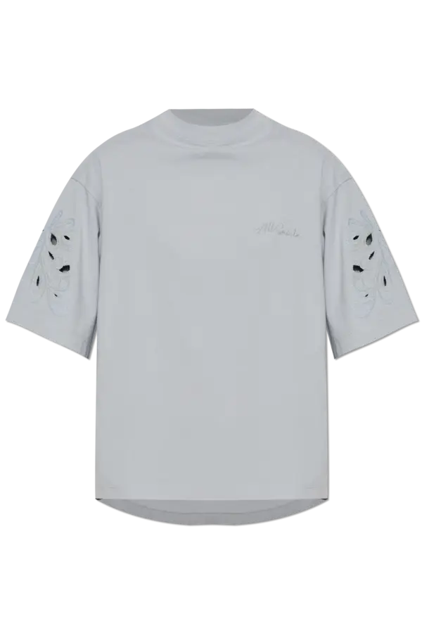 ALLSAINTS Lola Amelie T-shirt With Openwork Sleeves