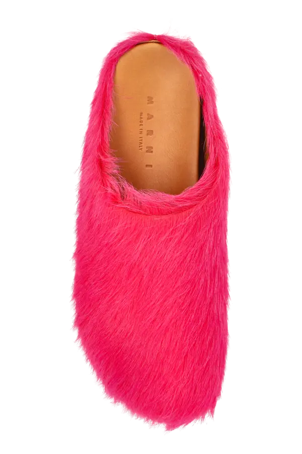 Marni Fur Trimmed Slides
