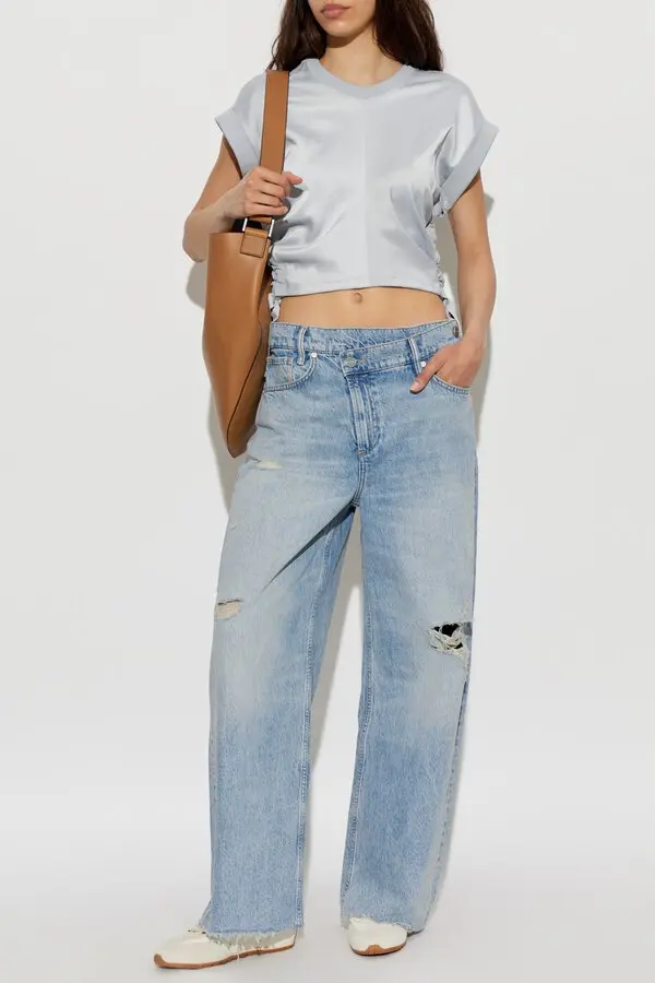 ALLSAINTS Mira" Cropped Top With Adjustable Side Ruching