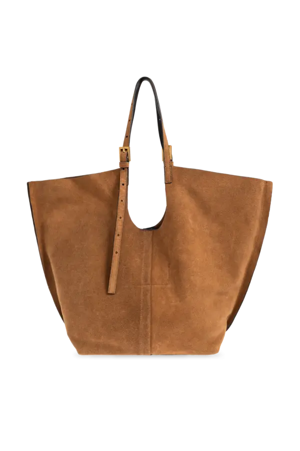 ALLSAINTS Suede Shoulder Bag With Adjustable Strap