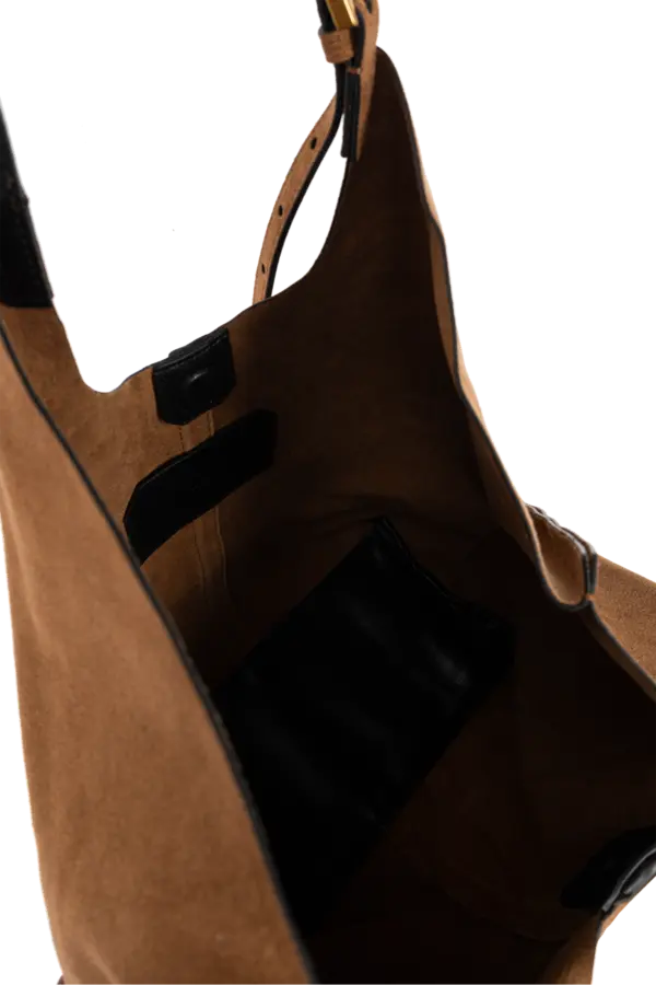 ALLSAINTS Suede Shoulder Bag With Adjustable Strap