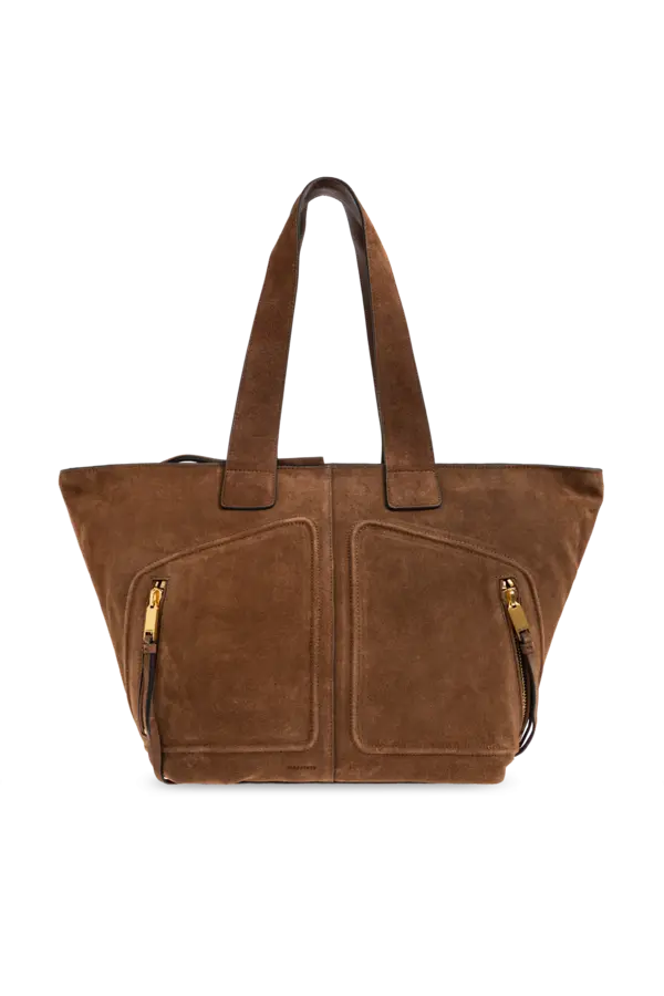 ALLSAINTS Jean Rey Suede Tote Bag - Brown