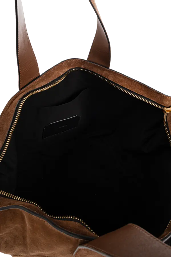 ALLSAINTS Jean Rey Suede Tote Bag - Brown