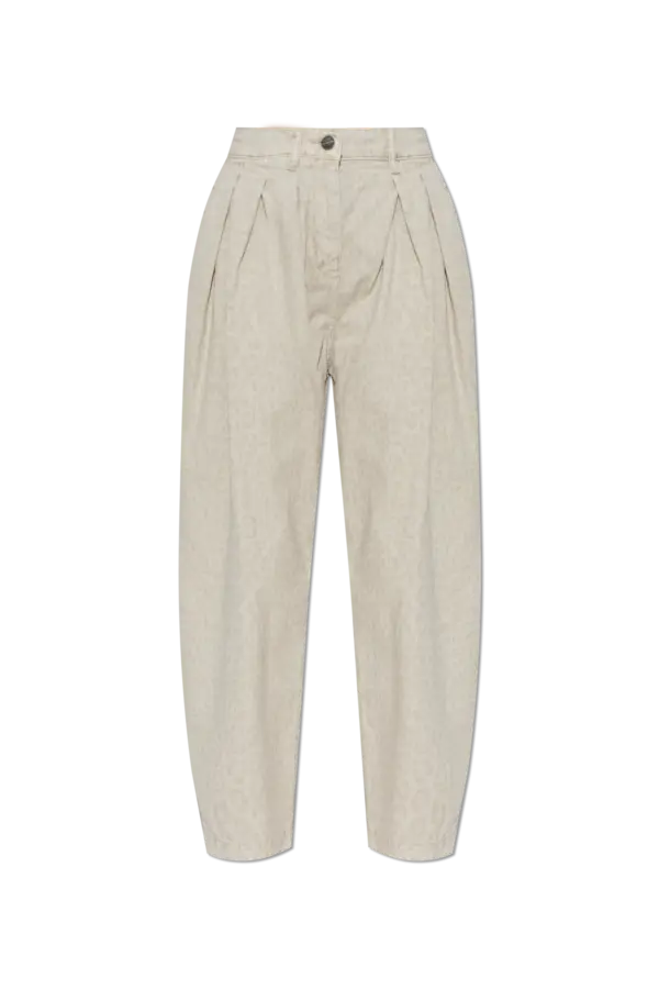 ALLSAINTS Becca High-waisted Wide-leg Trousers With Animal Print