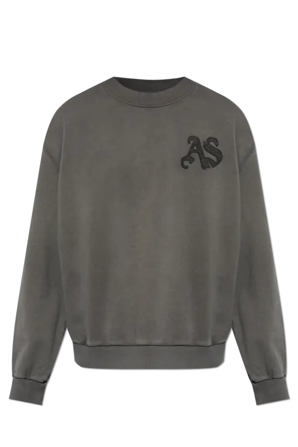 ALLSAINTS Insignia Embroidered Crewneck Sweatshirt - Black
