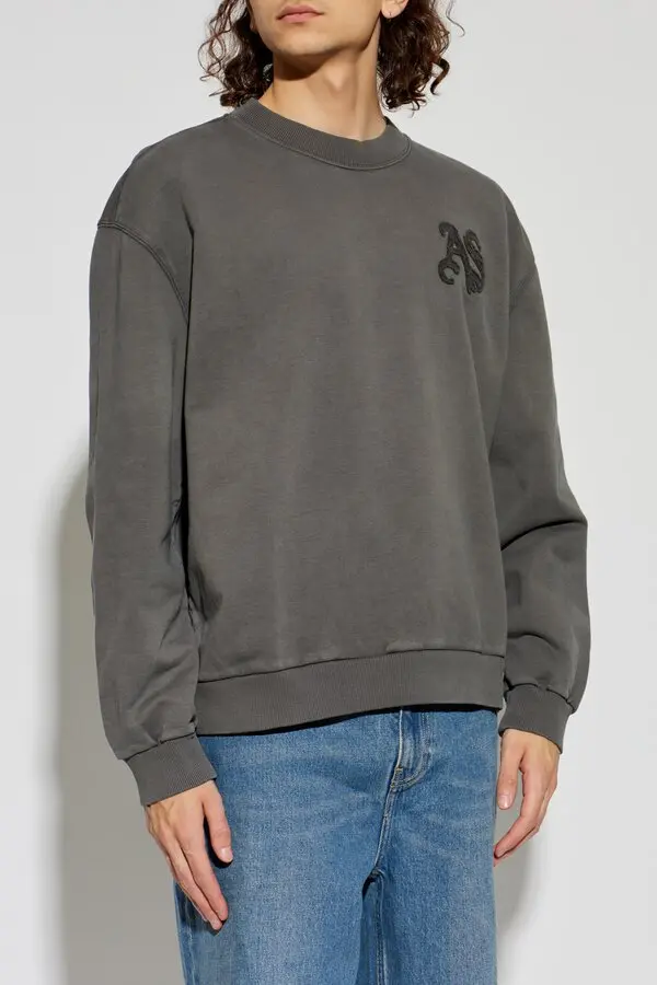 ALLSAINTS Insignia Embroidered Crewneck Sweatshirt - Black