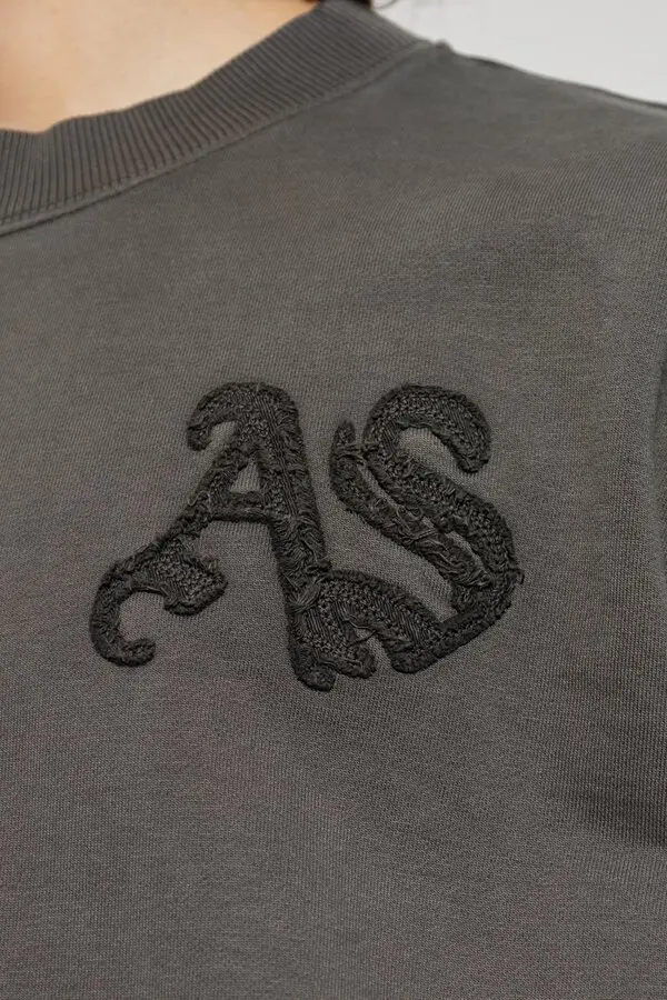 ALLSAINTS Insignia Embroidered Crewneck Sweatshirt - Black