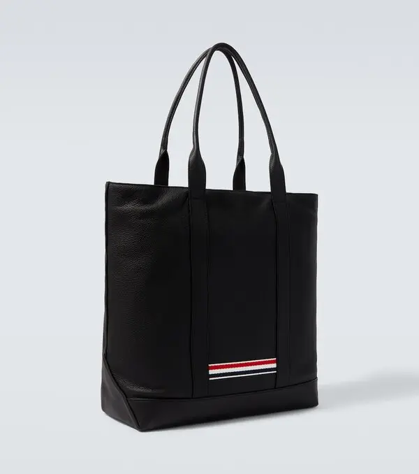 Thom Browne Leather Tote Bag