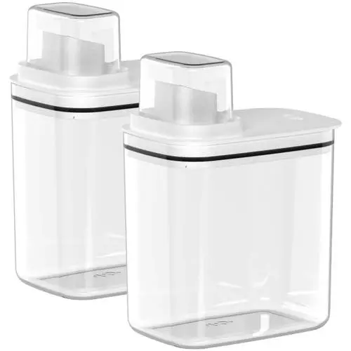 OU 2-pack 50 Oz Laundry Detergent Dispensers With Measuring Caps