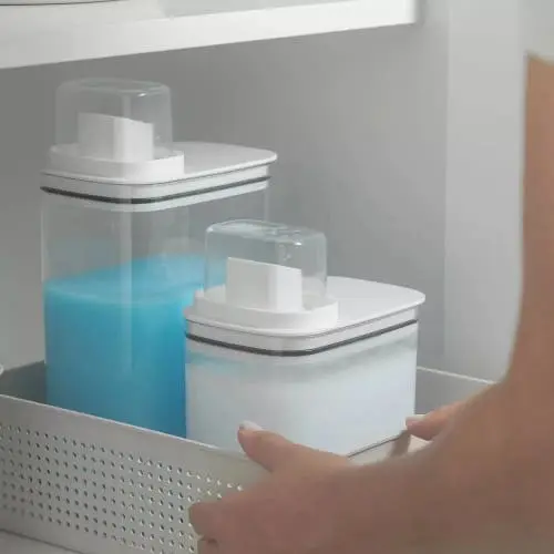 OU 2-pack 50 Oz Laundry Detergent Dispensers With Measuring Caps