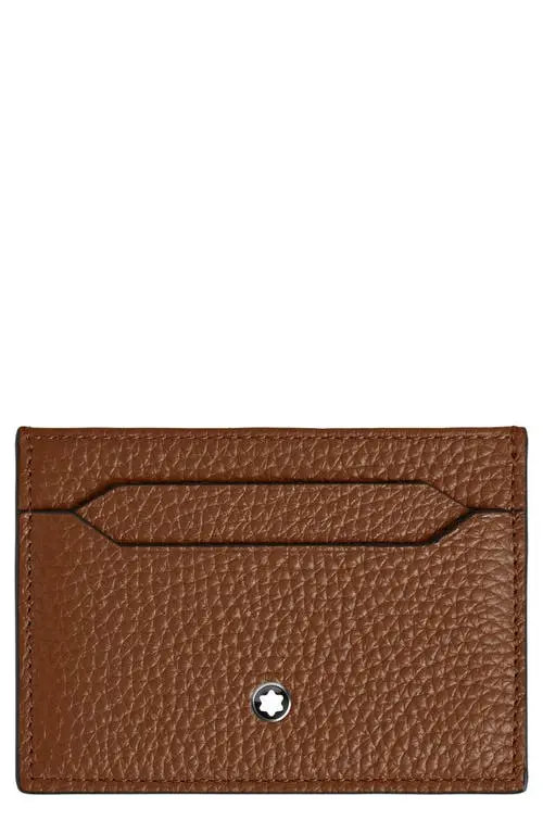 Montblanc Sartorial Grain Leather Card Holder - Brown