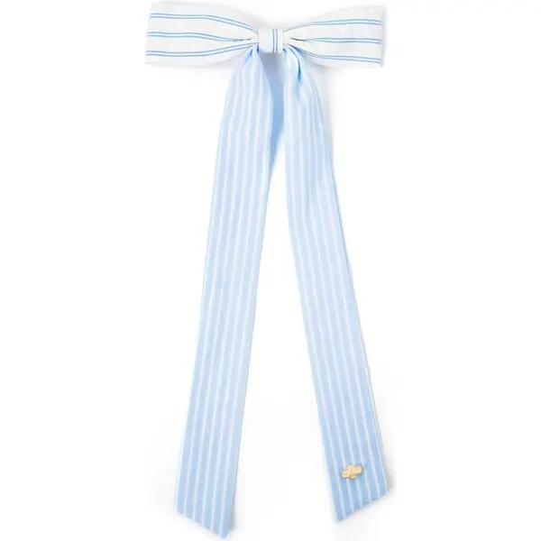 L. Erickson Sailor Bow Barrette - Blue