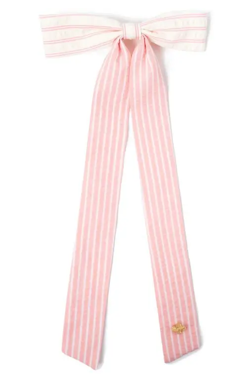 L. Erickson Sailor Bow Barrette - Pink
