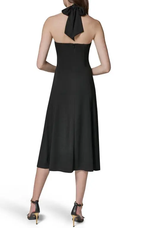 Donna Karan New York Halterneck Keyhole Dress