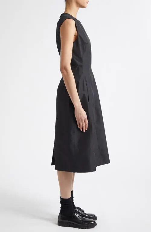JIL SANDER Technical Faille Midi Dress
