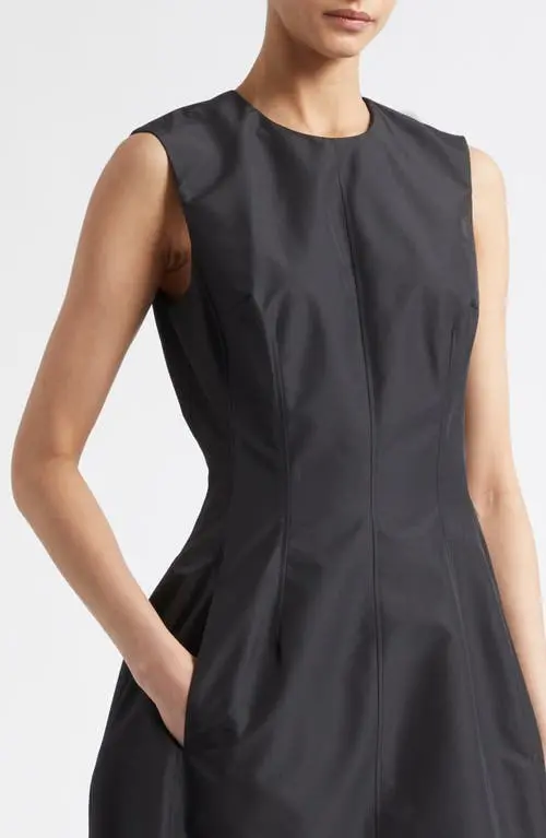 JIL SANDER Technical Faille Midi Dress