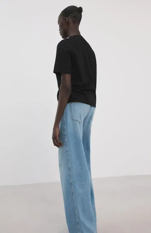 Mango Cotton Embroidered T-shirt
